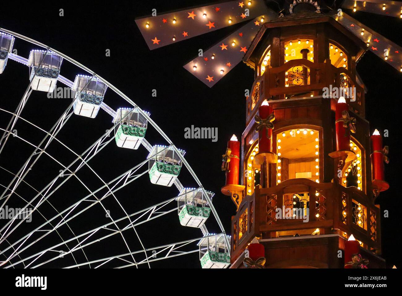 Christmas market in Nice, South of France Stock Photo - Alamy