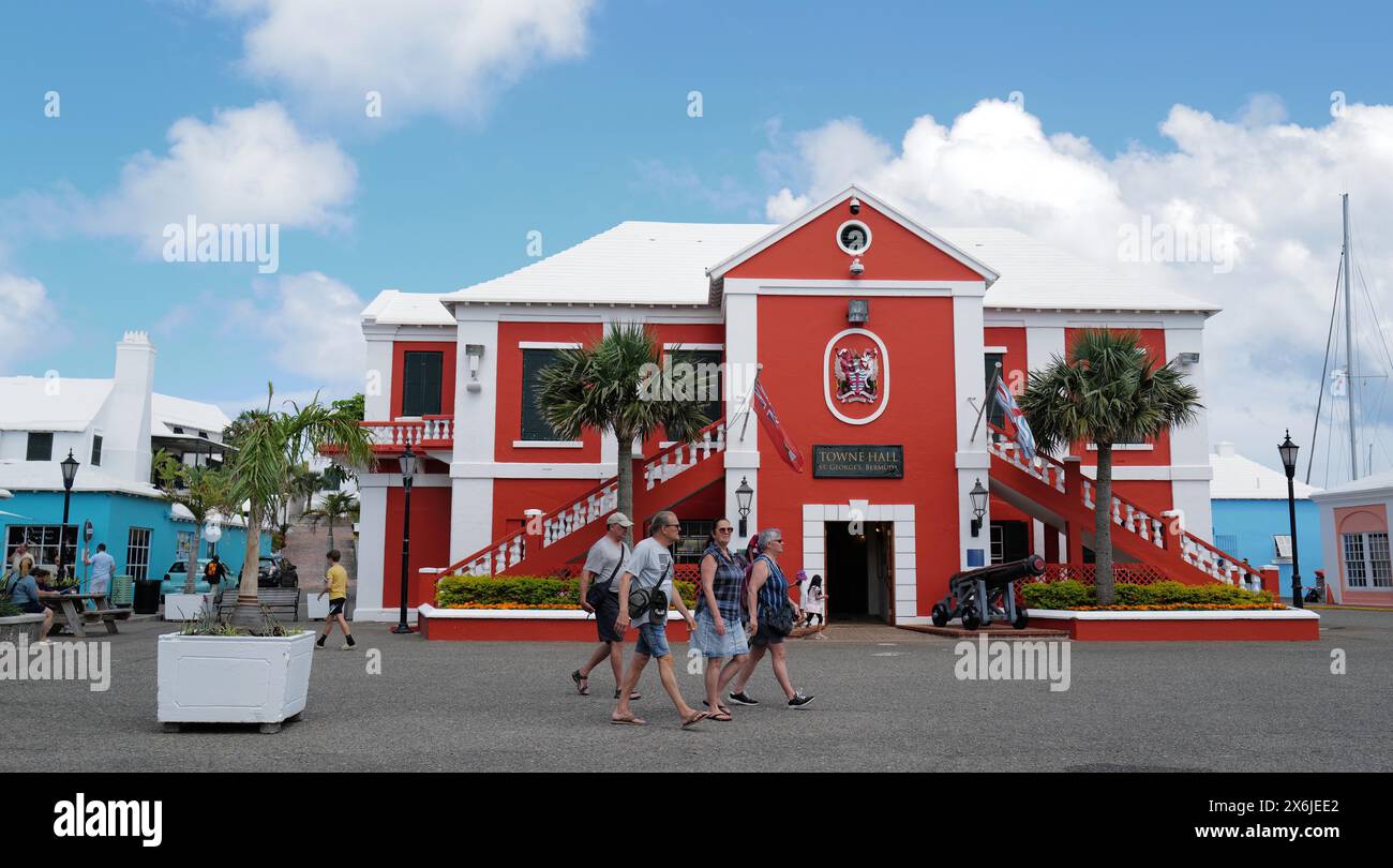 The Town Hall on King Square in St George’s, Bermuda Stock Photo - Alamy