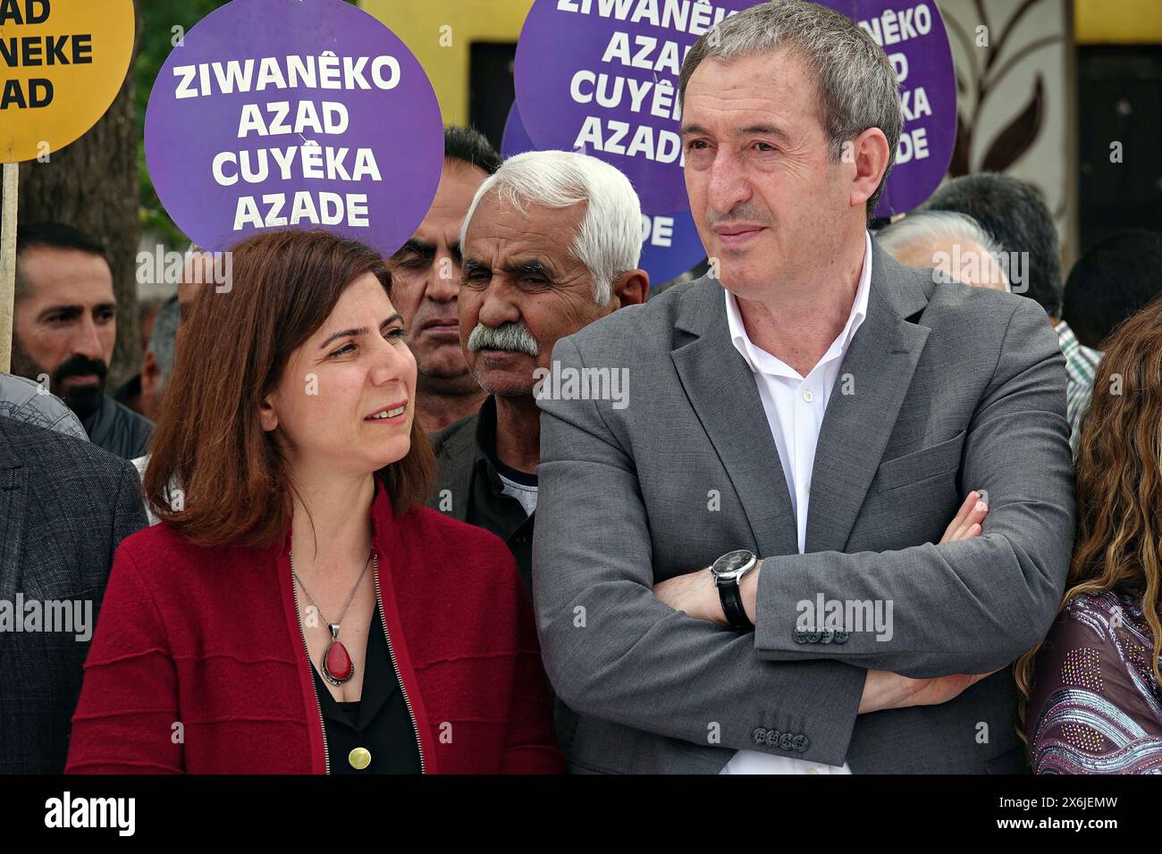 Co chairman of diyarbakir metropolitan municipality hi-res stock ...