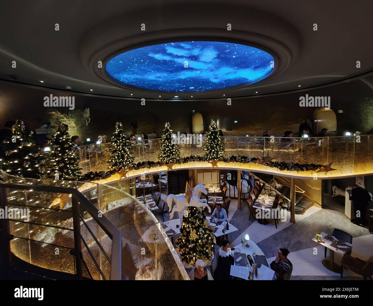 Nice, France - December 4, 2023: In the "La Rotonde" restaurant located ...