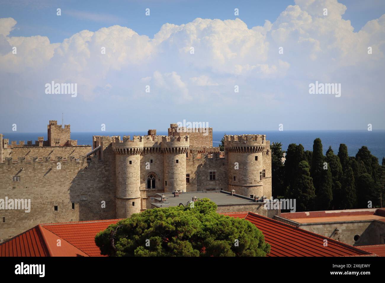 The Palace of the Grand Master of the Knights of Rhodes in the medieval ...