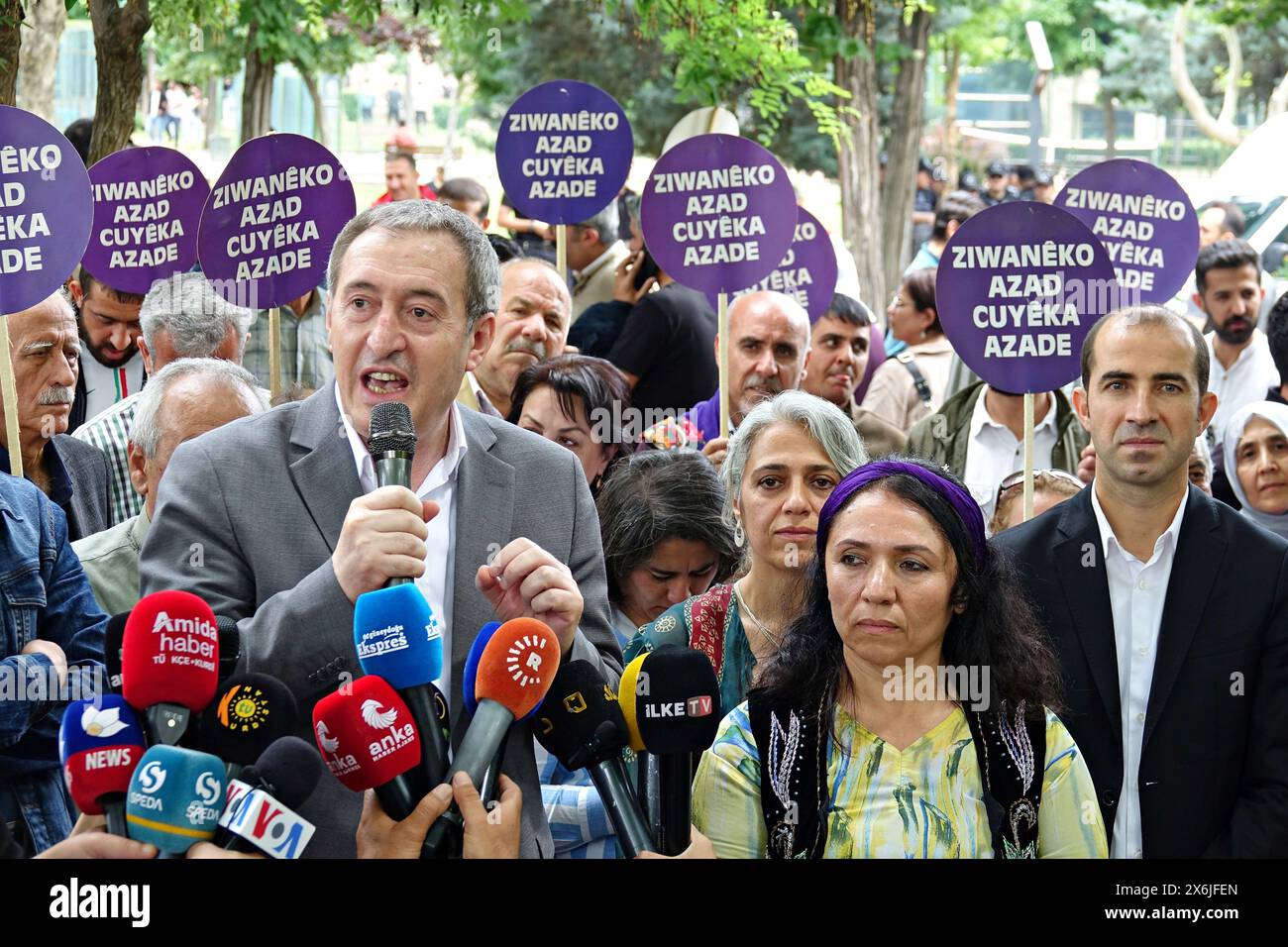 Tuncer Bakirhan, Co-Chair of the Peoples' Equality and Democracy Party ...