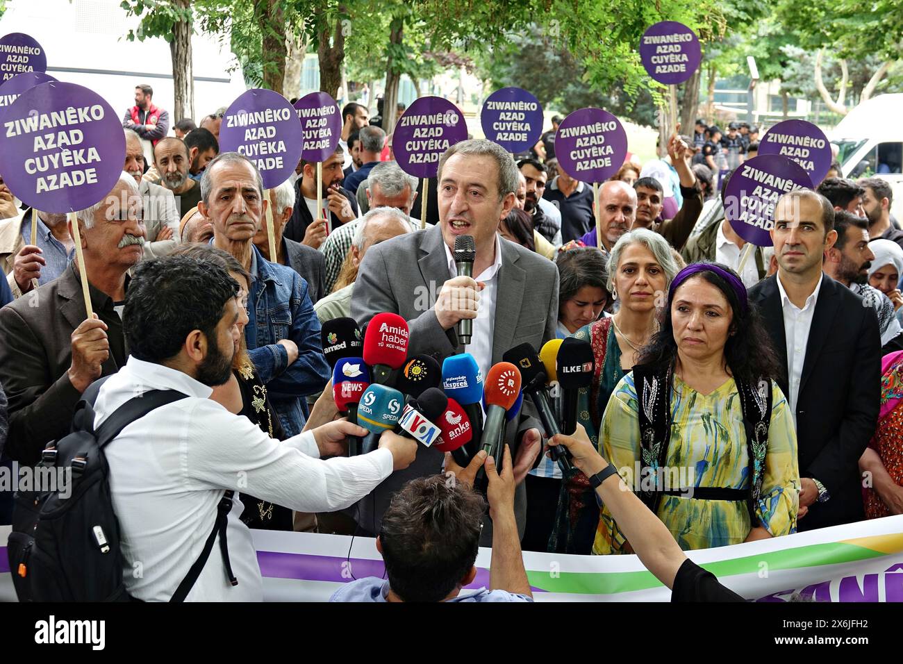 Tuncer Bakirhan (M), Co-Chair of the Peoples' Equality and Democracy ...