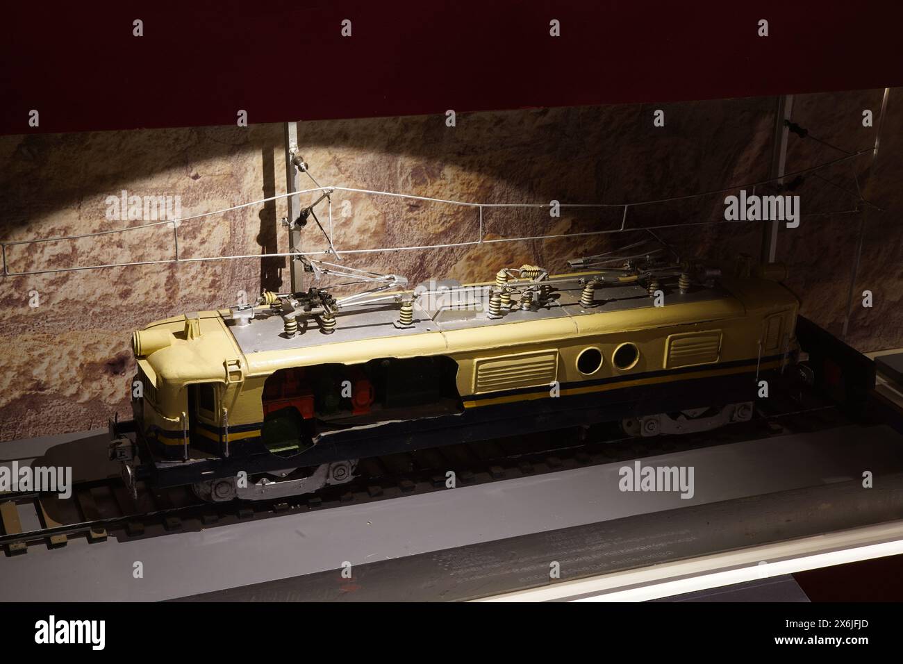 Scale-down model of WAC Electric Locomotive. Transport Gallery, Birla ...