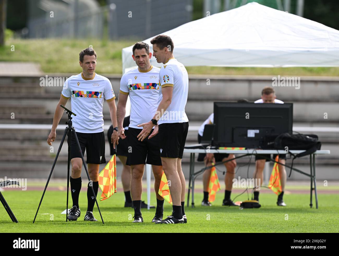 Offenbach, Germany. 15th May, 2024. European Championship referees take ...