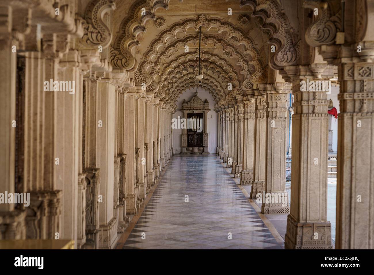 Hutheesing Jain Temple in Ahmenabad, Gujarat, India. Example of ancient ...