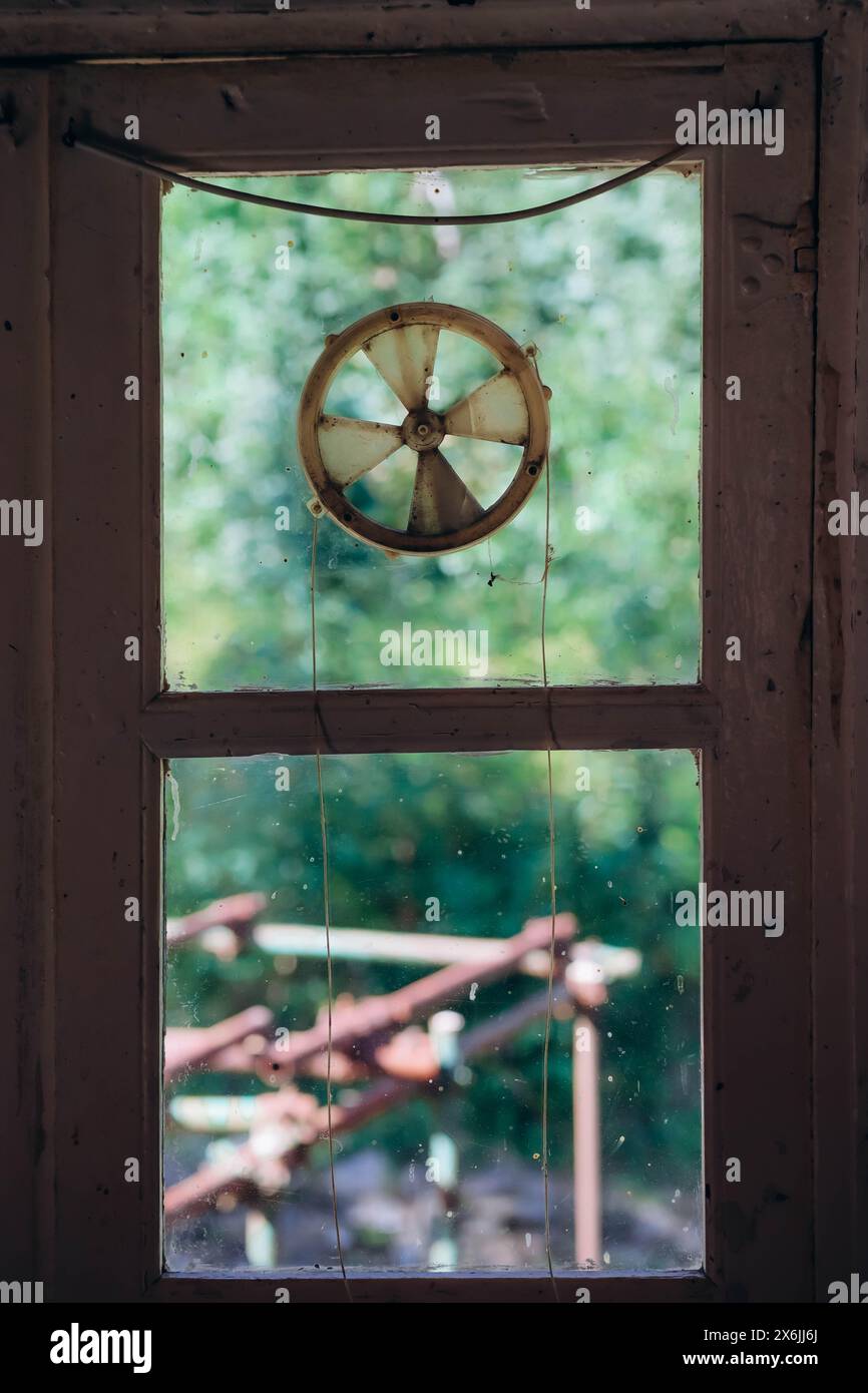 Old vintage air vent in the window Stock Photo - Alamy