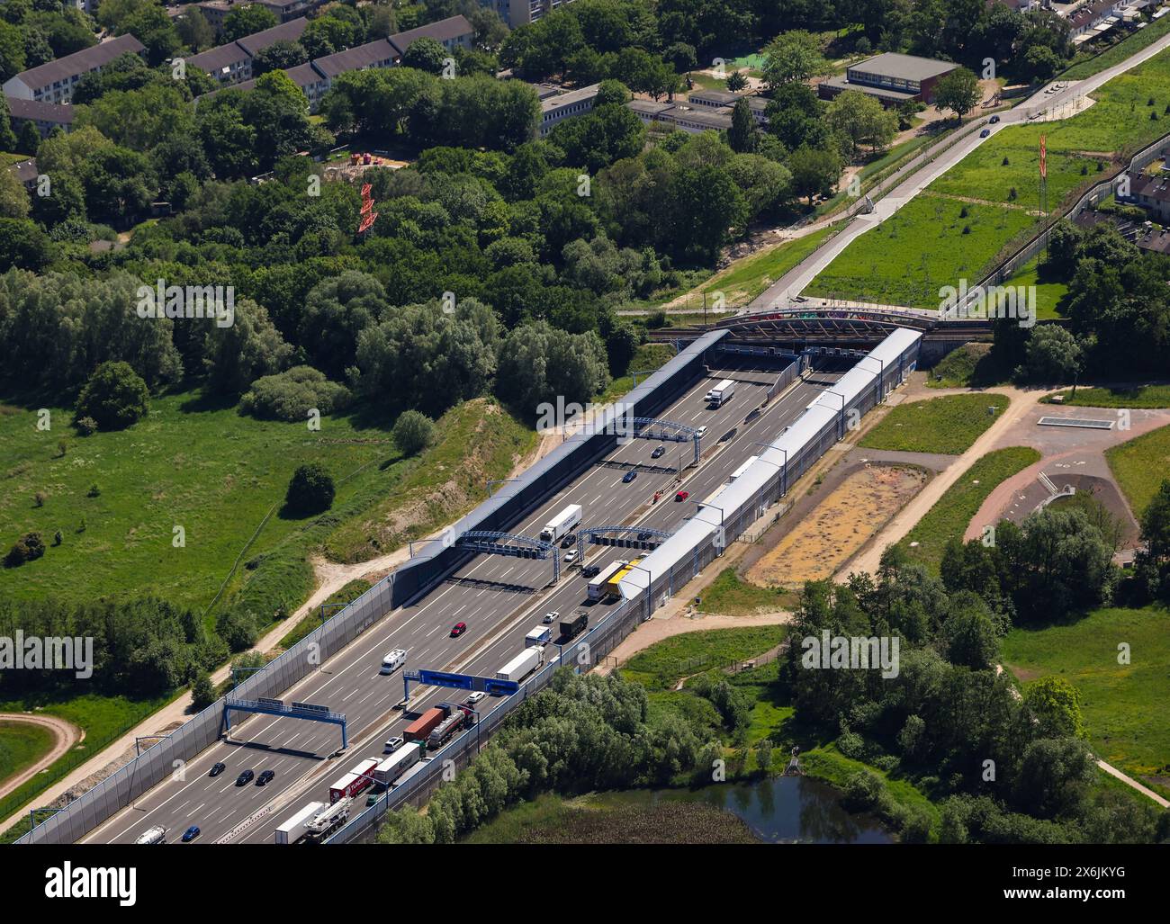 Aerial view noise protection hi-res stock photography and images - Alamy