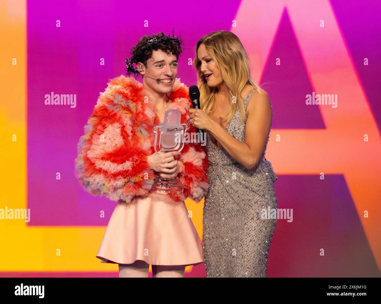 Malmo, Sweden - May 11th, 2024: Nemo Mettler representing Switzerland ...