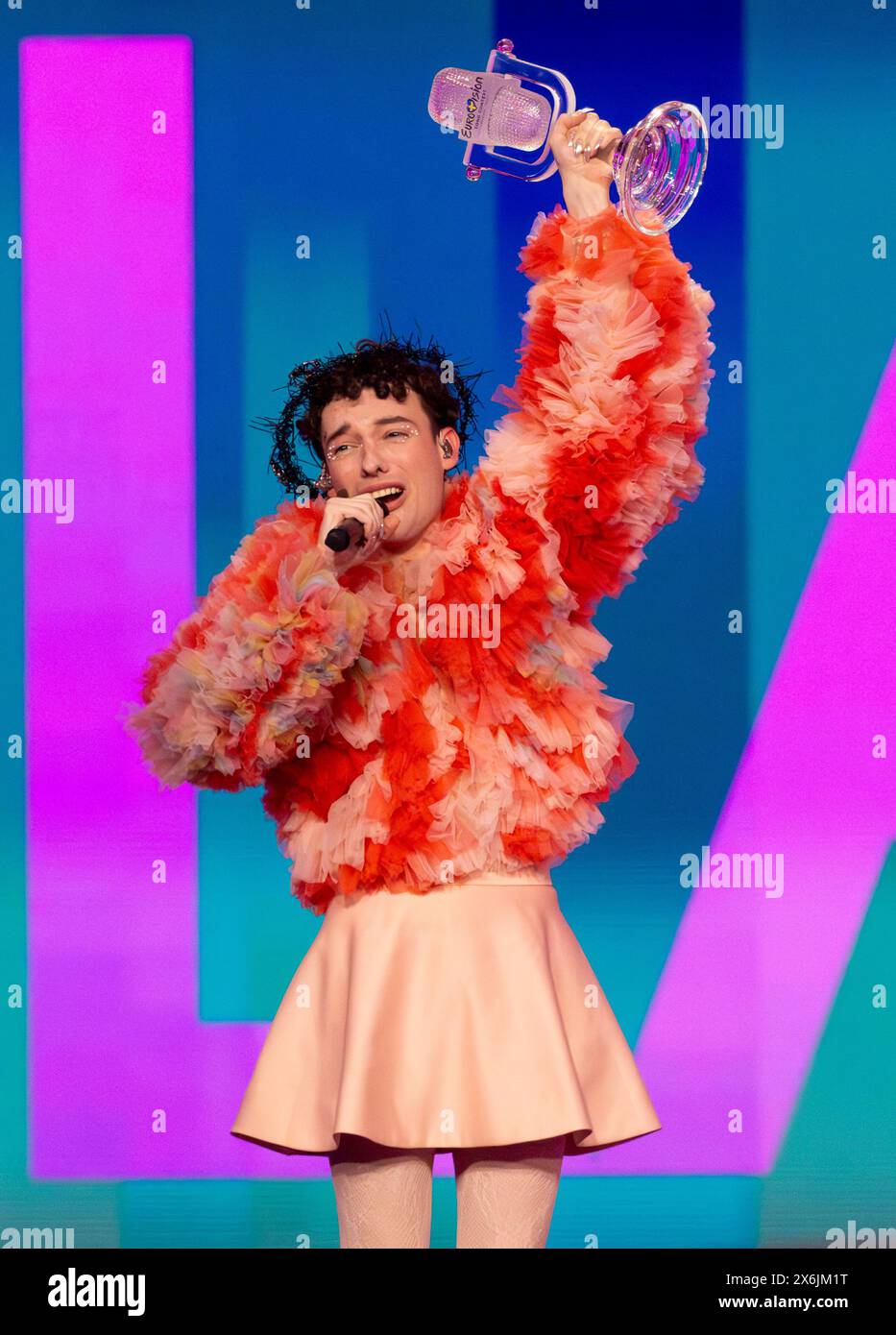 Malmo, Sweden - May 11th, 2024: Nemo Mettler representing Switzerland ...