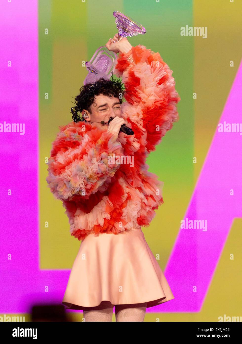 Malmo, Sweden - May 11th, 2024: Nemo Mettler representing Switzerland ...