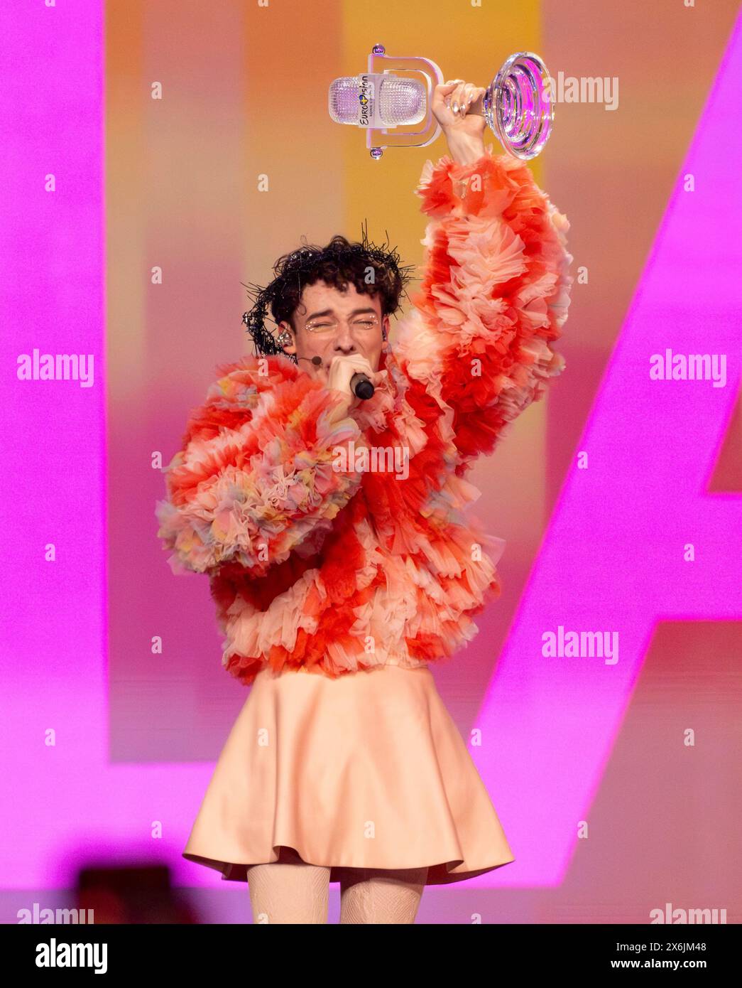 Malmo, Sweden - May 11th, 2024: Nemo Mettler representing Switzerland ...