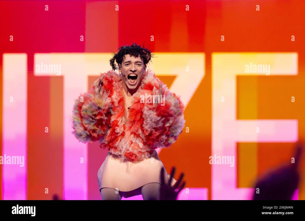 Malmo, Sweden - May 11th, 2024: Nemo Mettler representing Switzerland ...