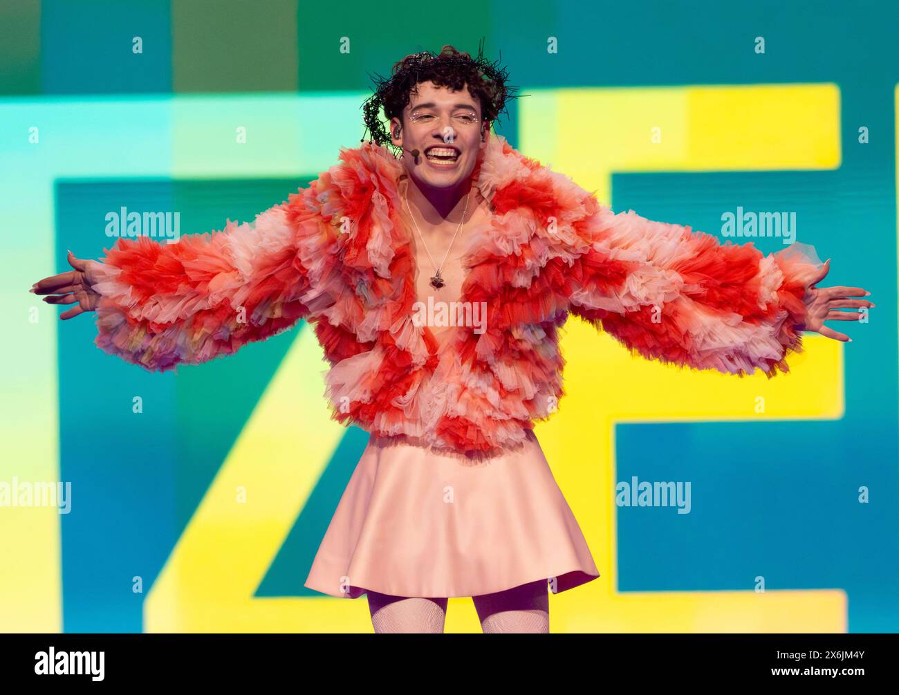 Malmo, Sweden - May 11th, 2024: Nemo Mettler representing Switzerland ...