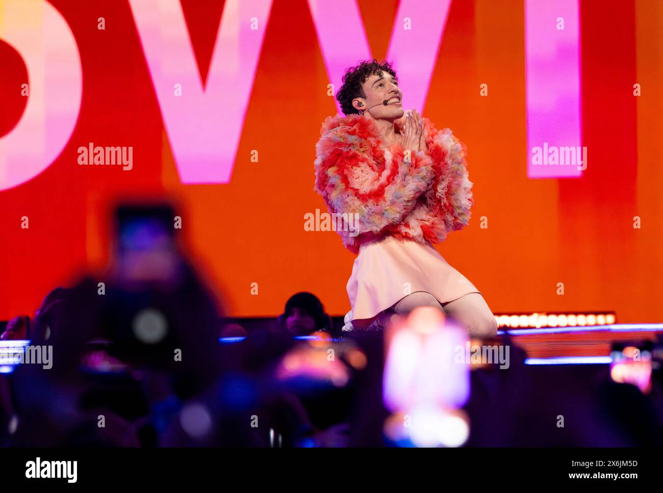 Malmo, Sweden - May 11th, 2024: Nemo Mettler representing Switzerland ...