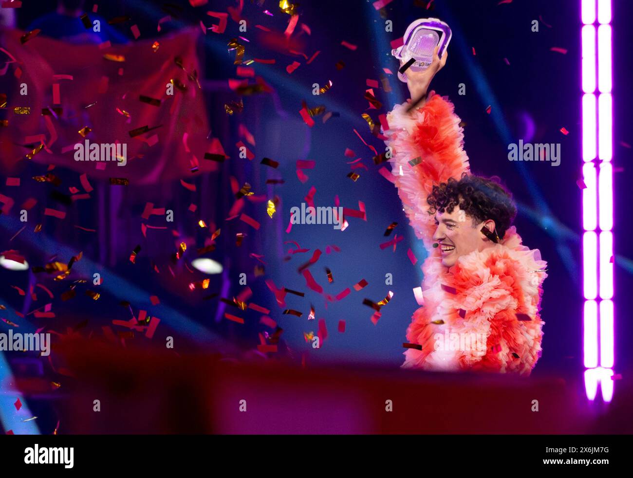 Malmo, Sweden - May 11th, 2024: Nemo Mettler representing Switzerland ...