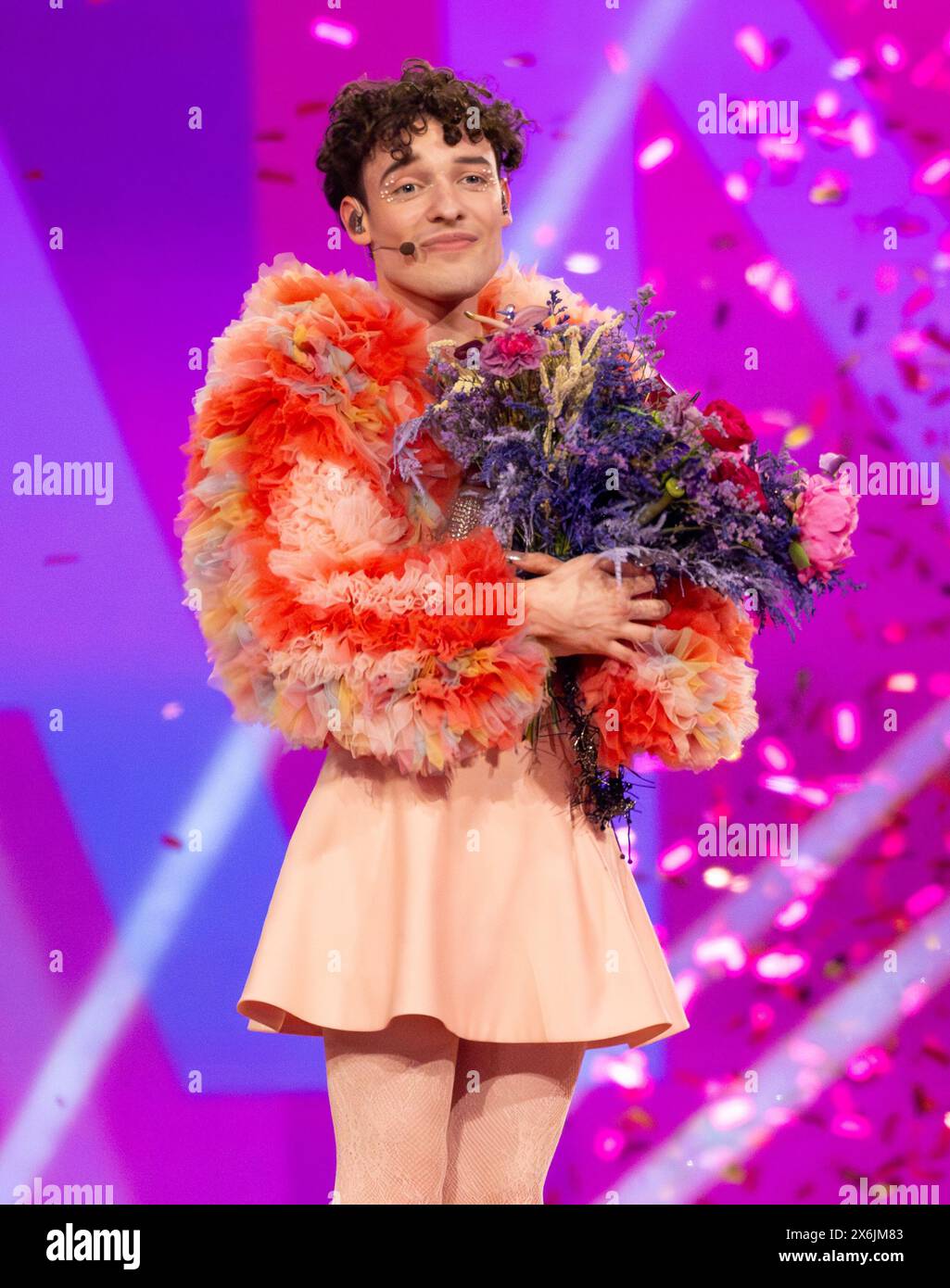 Malmo, Sweden - May 11th, 2024: Nemo Mettler representing Switzerland ...