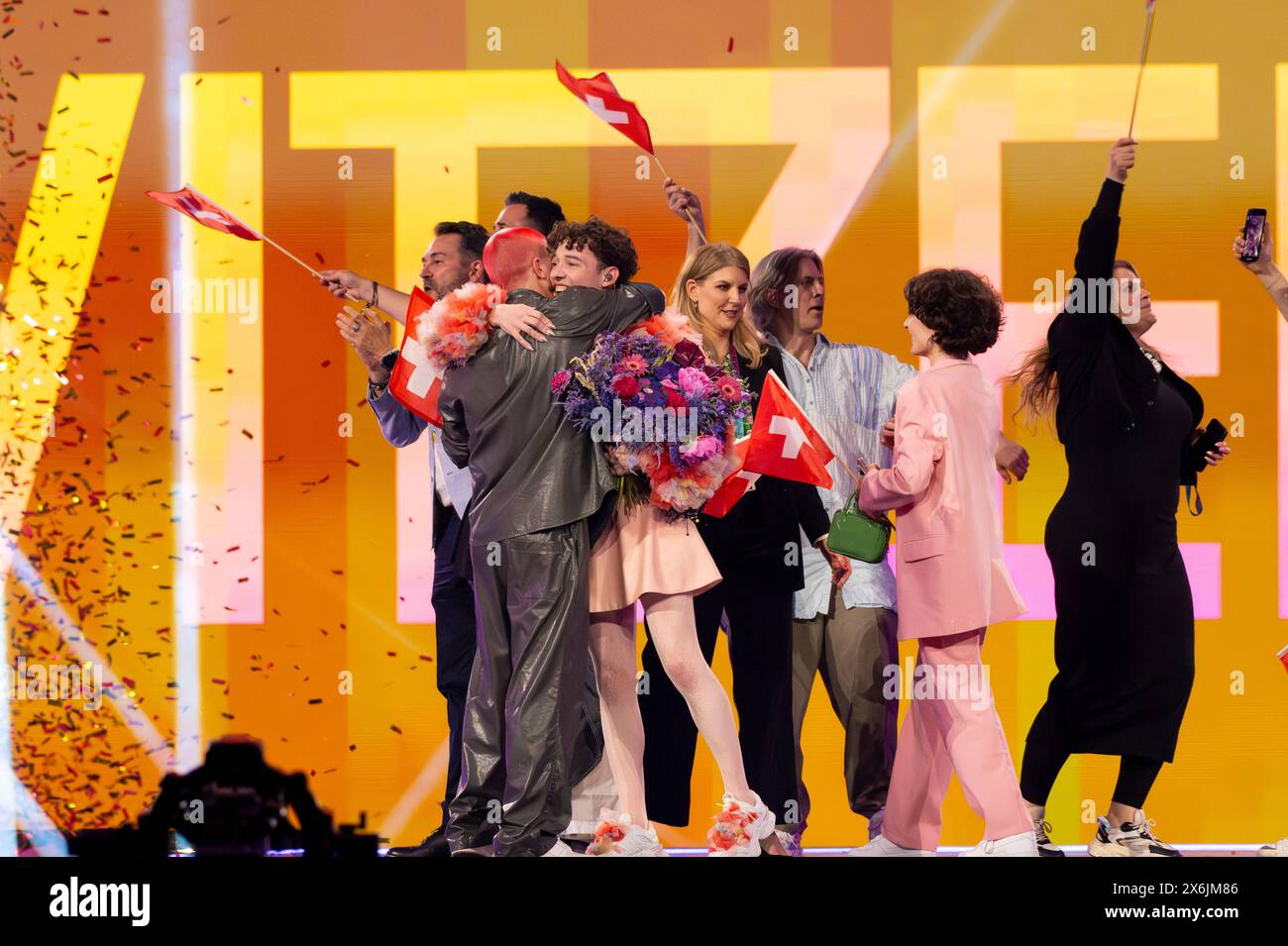 Malmo, Sweden - May 11th, 2024: Nemo Mettler representing Switzerland ...