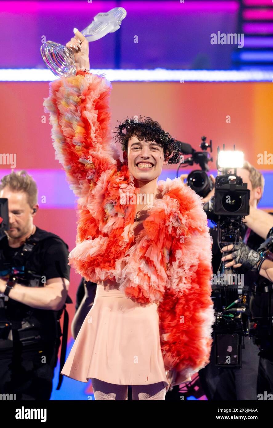 Malmo, Sweden - May 11th, 2024: Nemo Mettler representing Switzerland ...