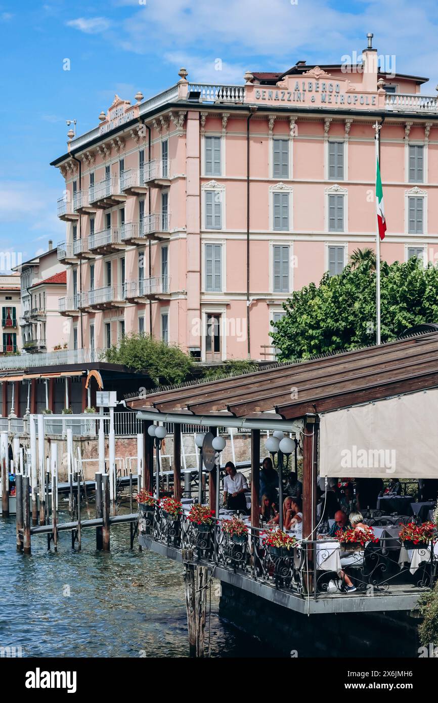 Bellagio, Italy - August 8, 2023: View of the city center of Bellagio ...