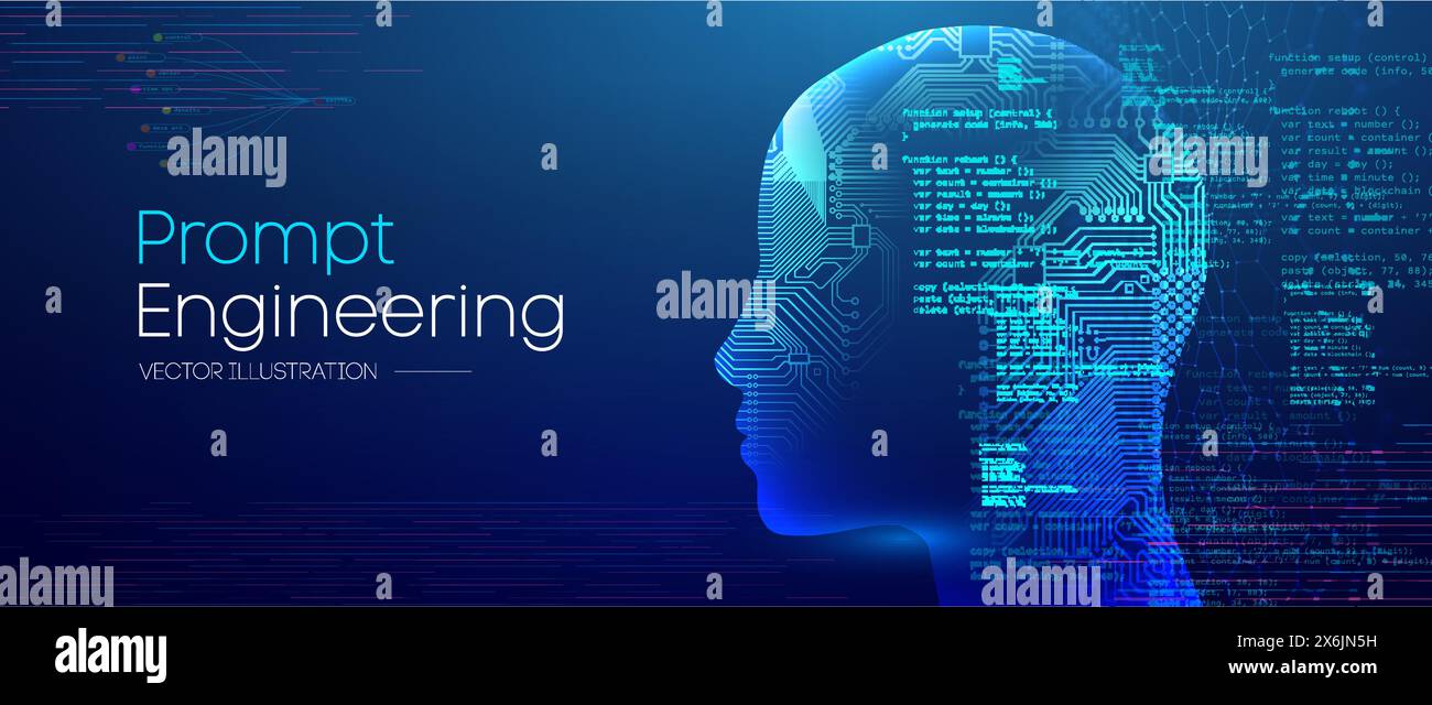 Prompt Engineering Ai And Data Visualization Stock Vector Image And Art