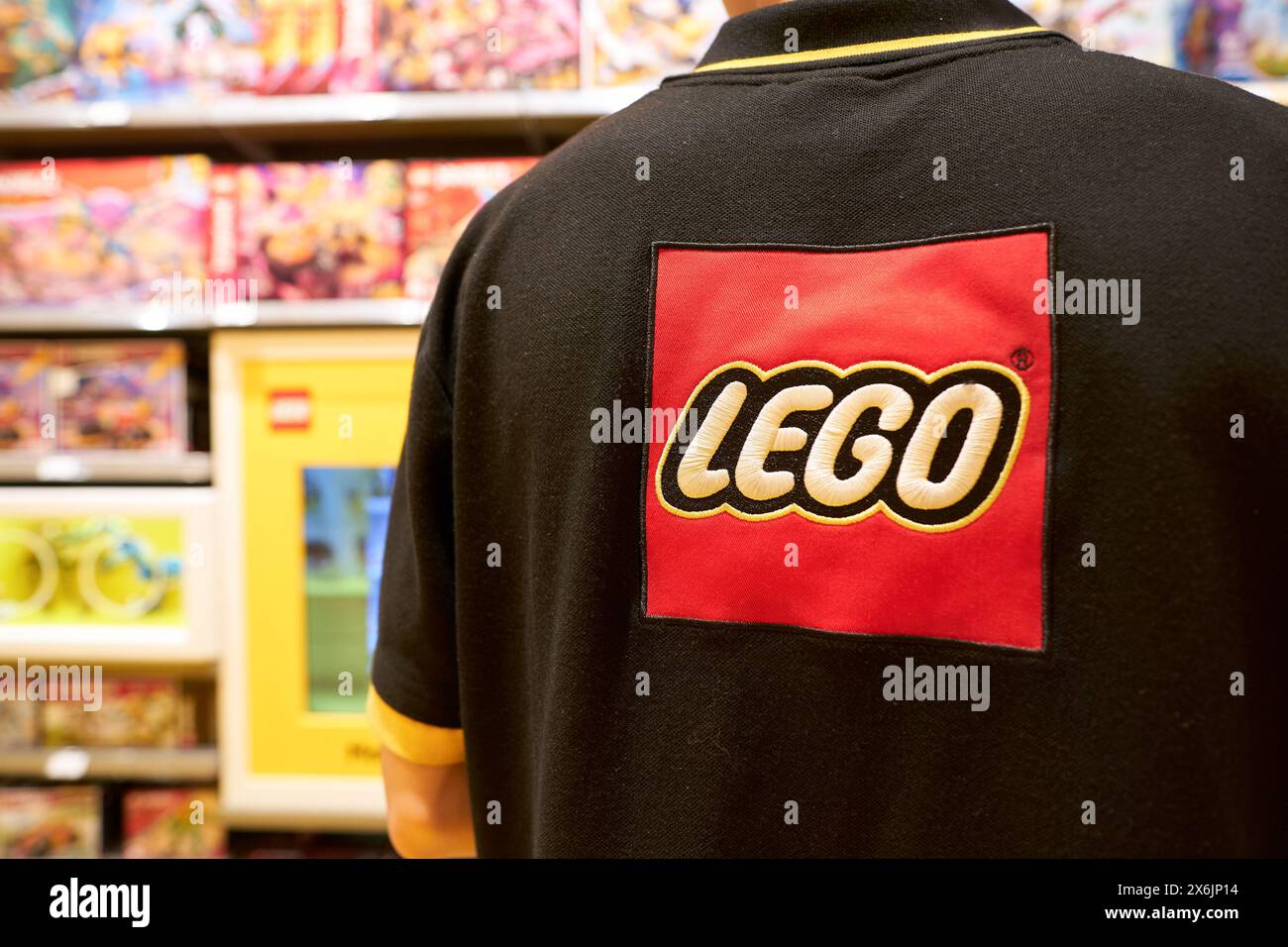 HONG KONG, CHINA - DECEMBER 04, 2023: close up shot of uniform with ...