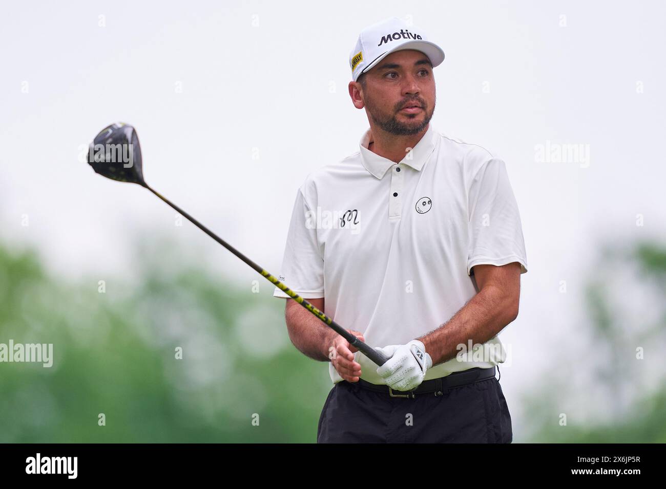 Jason Day of Australia in action during a practice round prior to the ...