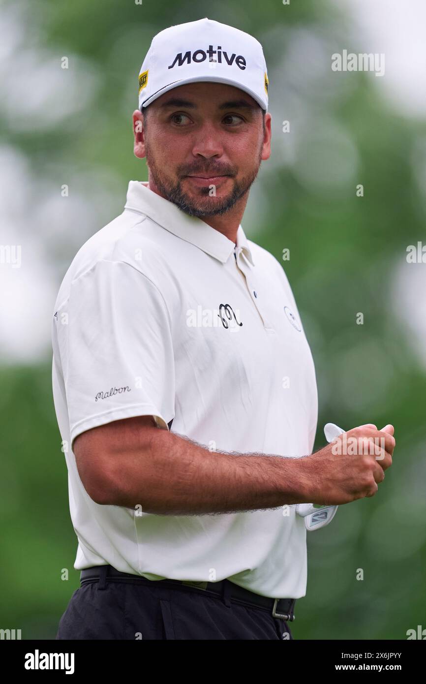 Jason Day of Australia in action during a practice round prior to the ...