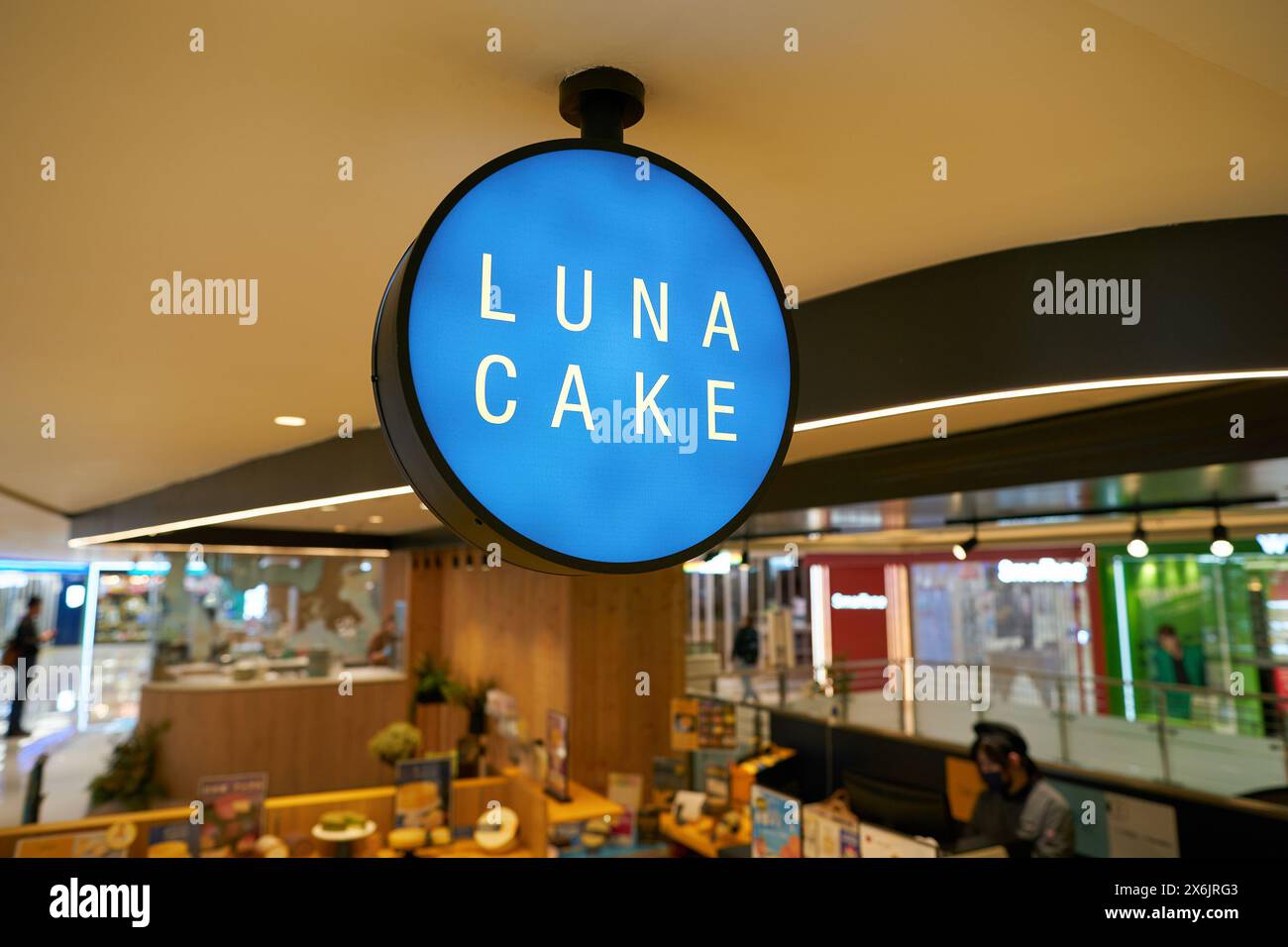 HONG KONG, CHINA - DECEMBER 04, 2023: Luna Cake sign as seen at New ...