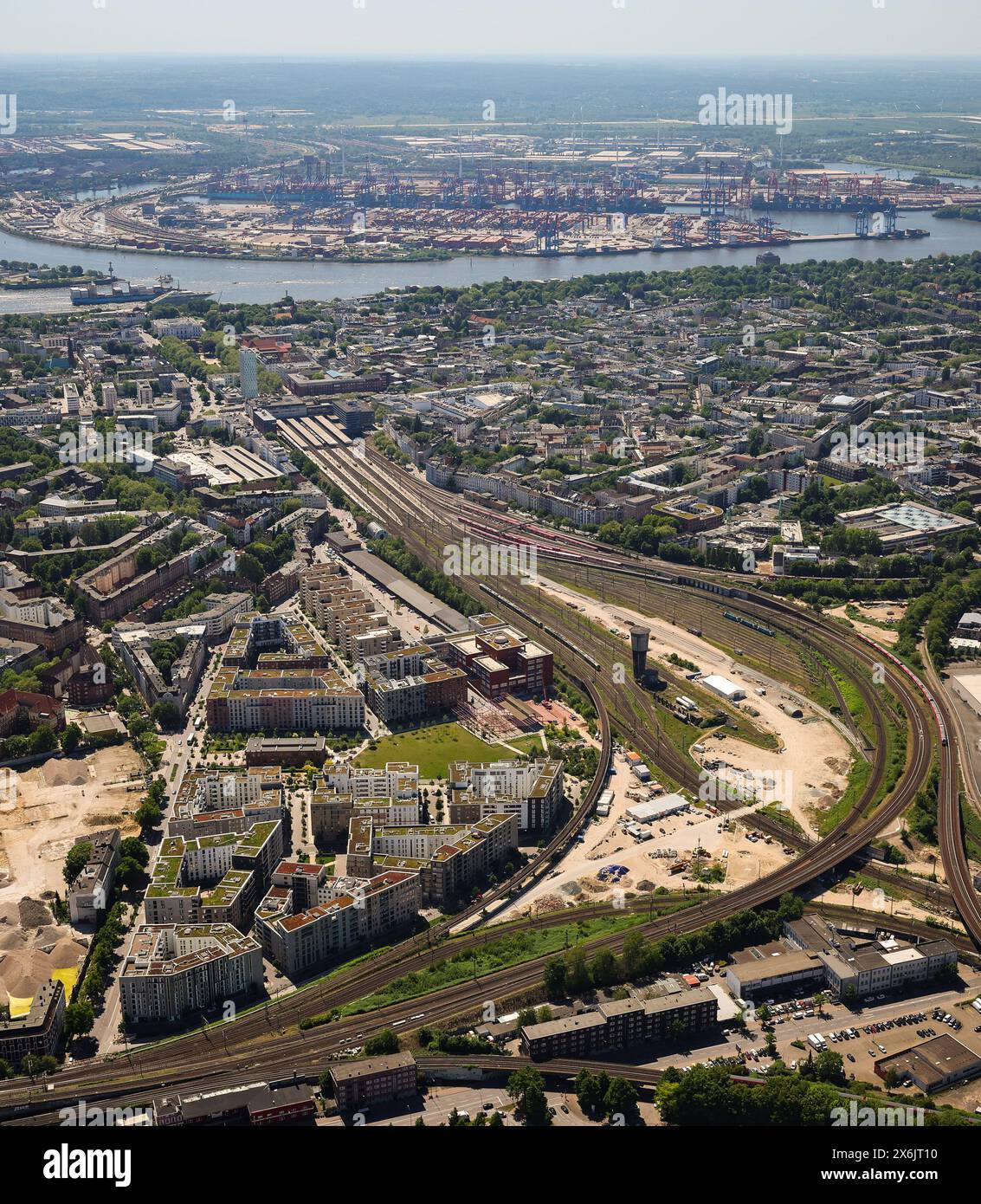Hamburg, Germany. 14th May, 2024. View over the "Neue Mitte Altona ...