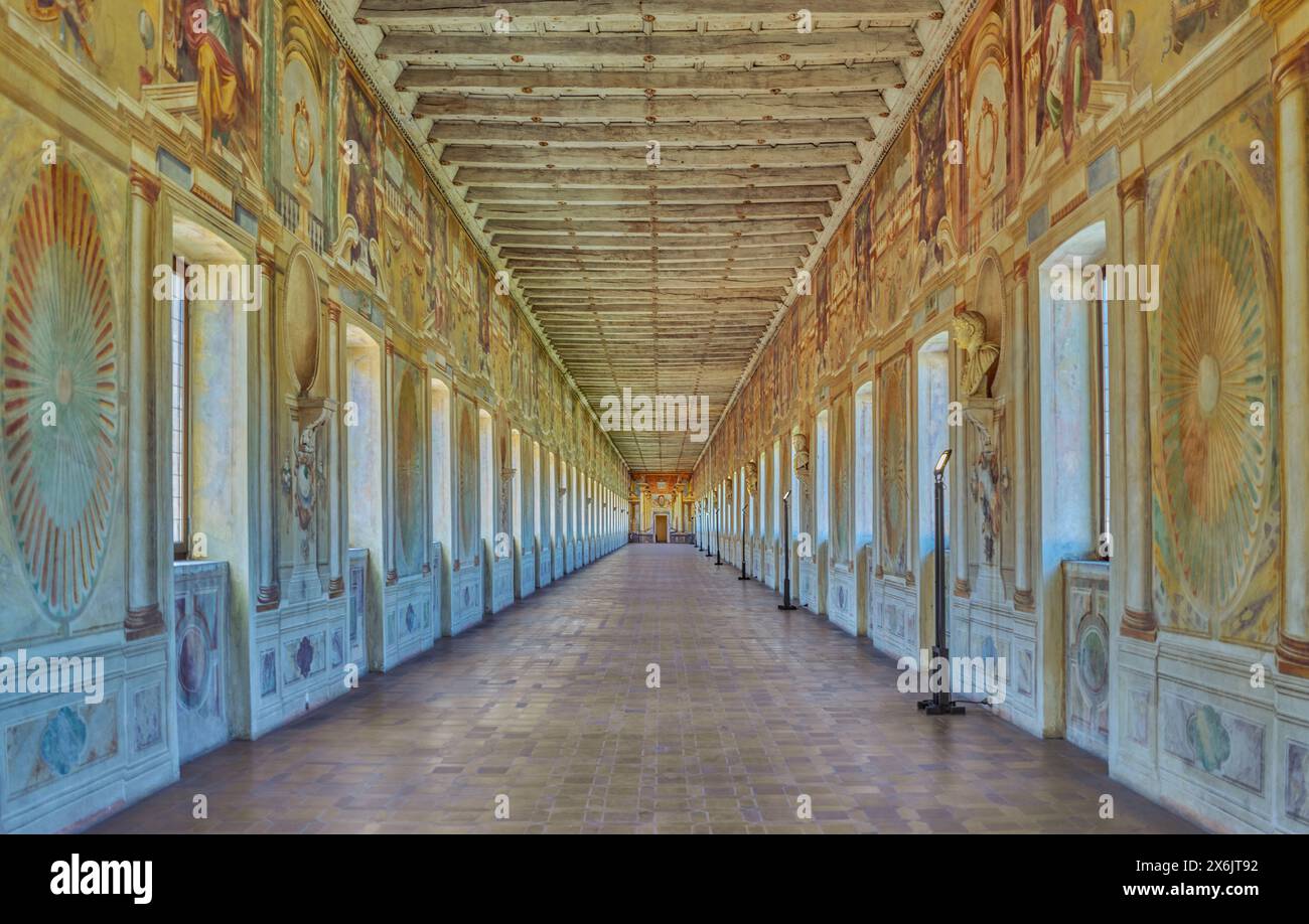 Sabbioneta, Italy - March 11, 2023: The Corridor Grande (Large Corridor ...