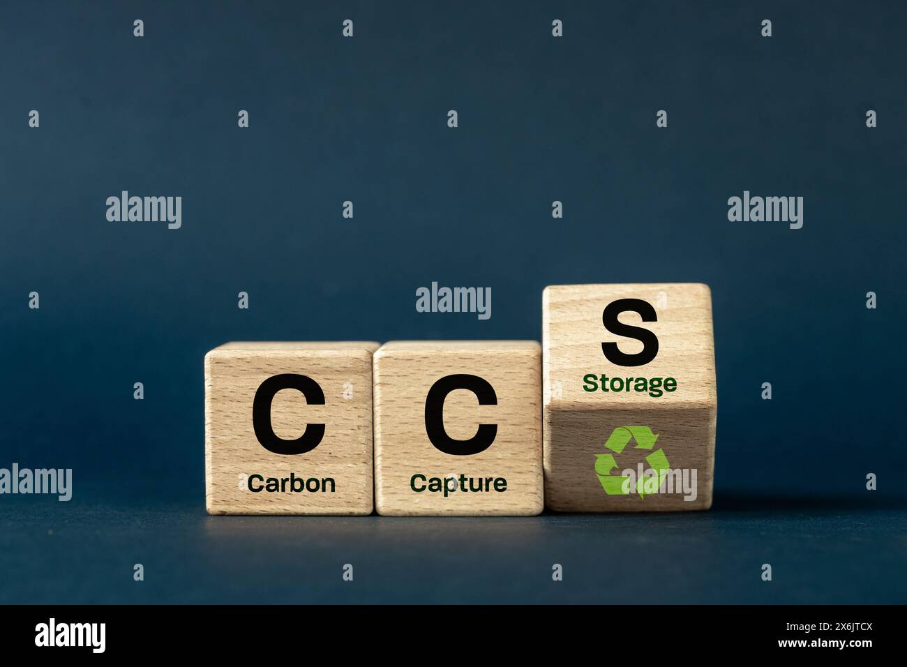 CCS Carbon capture storage symbol. Concept words CCS Carbon capture ...