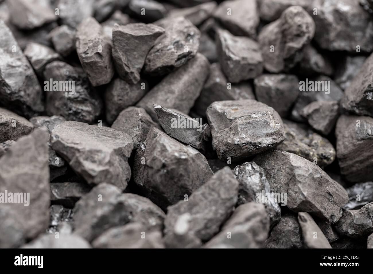 Coal heap closeup, mining concept, extraction industry and coal mining ...