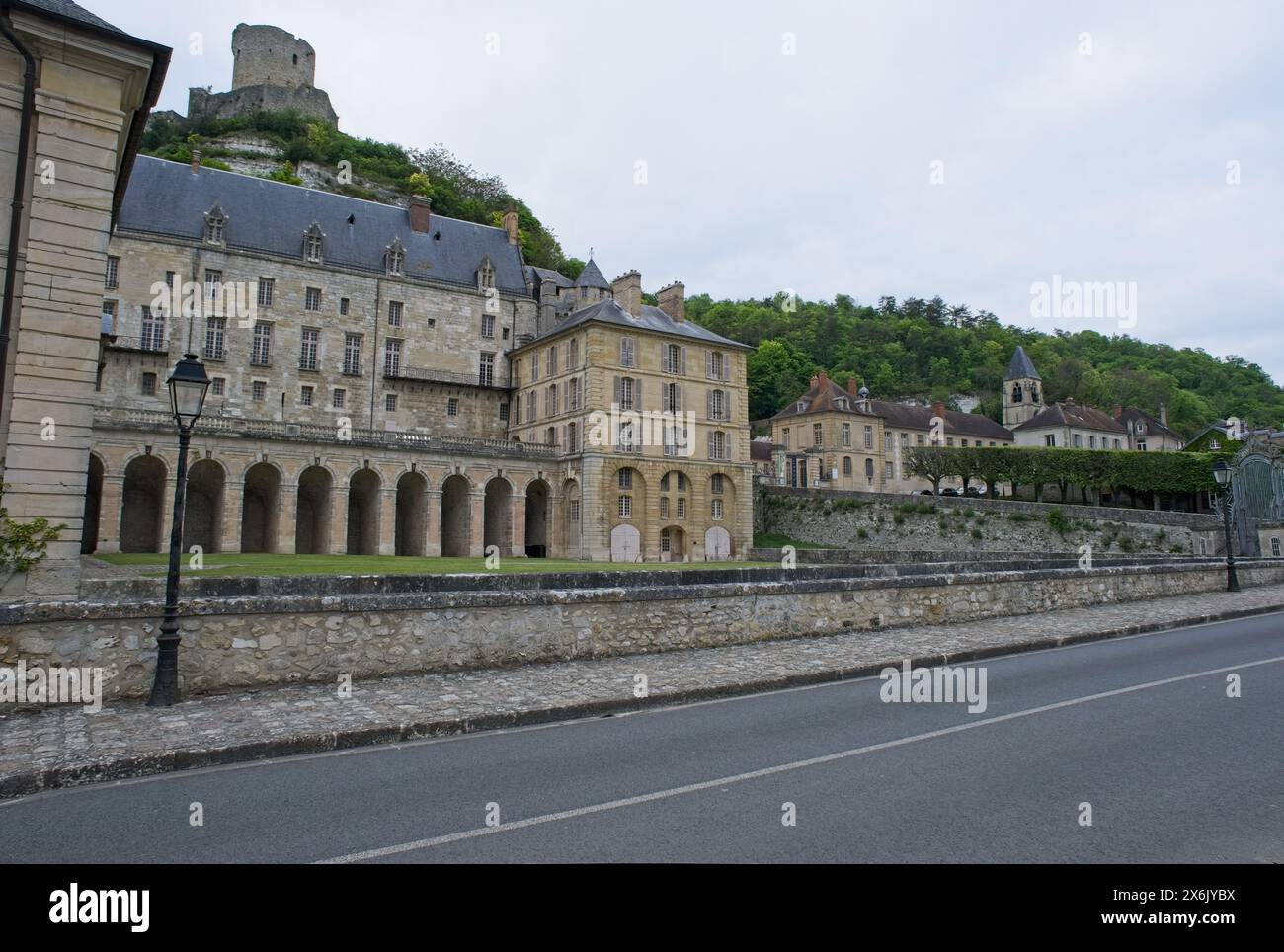 La Roche-Guyon, France - May 8, 2024: In this castle in La Roche-Guyon ...