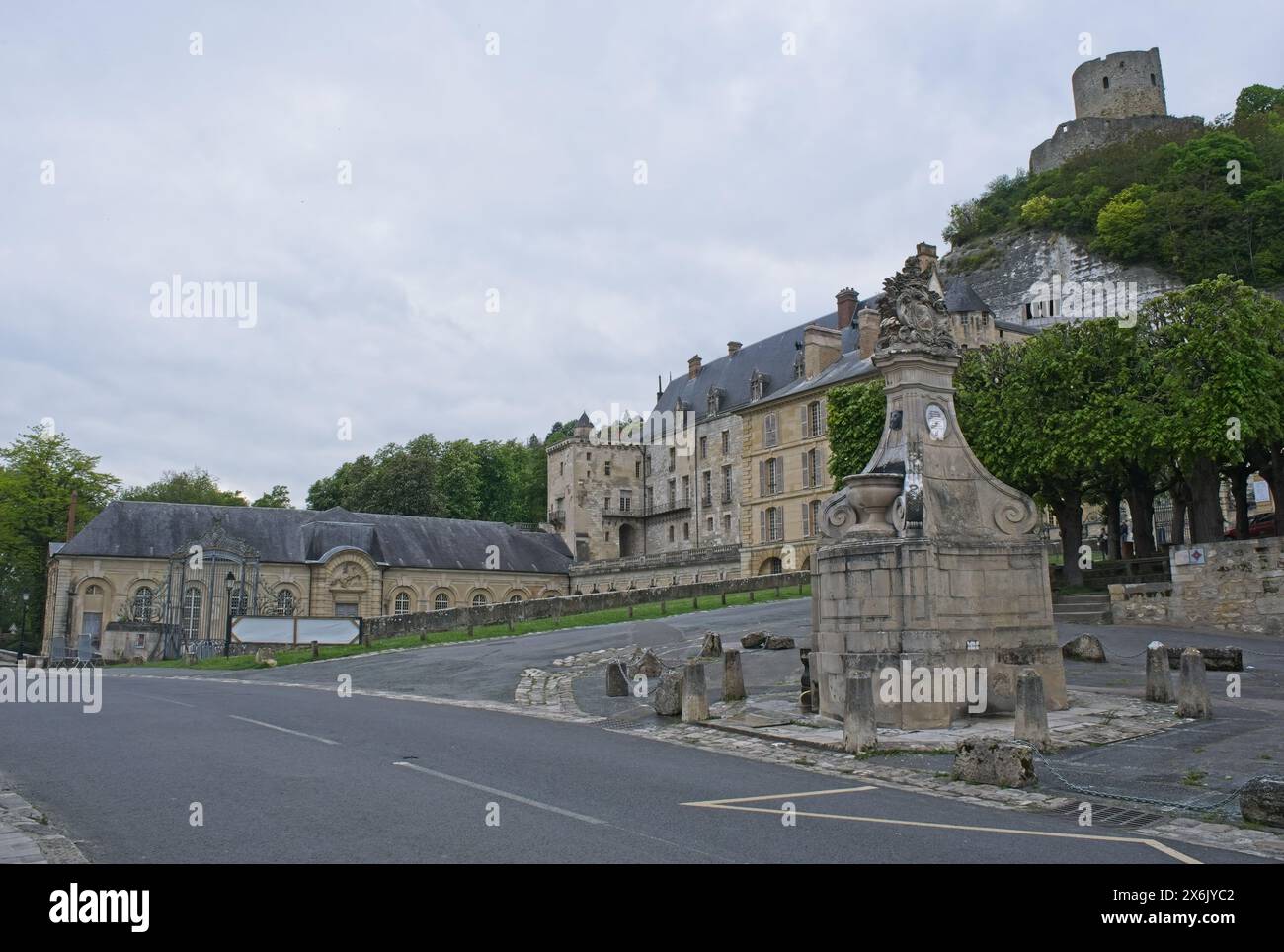 La Roche-Guyon, France - May 8, 2024: In this castle in La Roche-Guyon ...