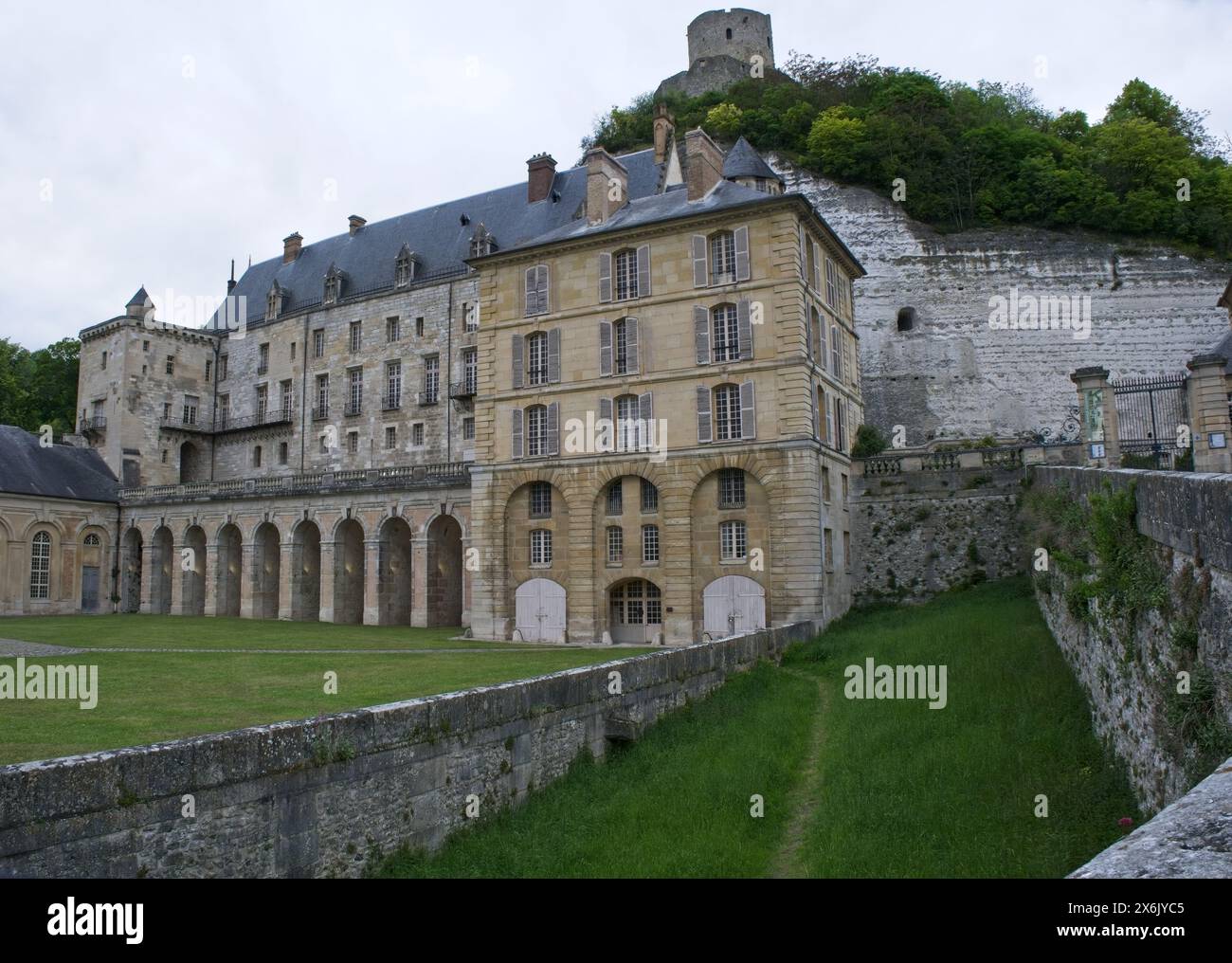 La Roche-Guyon, France - May 8, 2024: In this castle in La Roche-Guyon ...