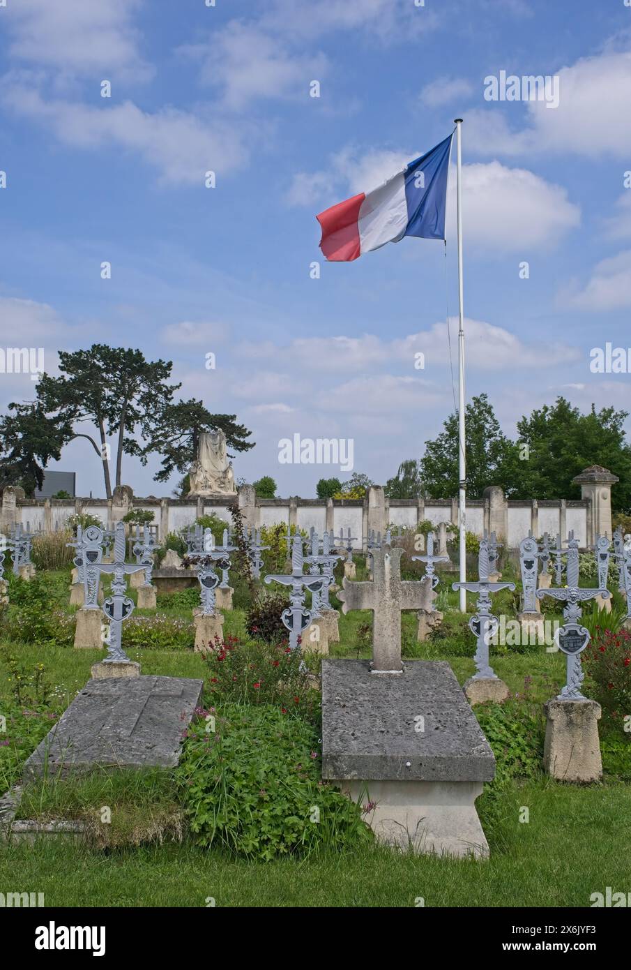 Le Petit-Quevilly, France - May 9, 2024: This french war Saint-Sever ...