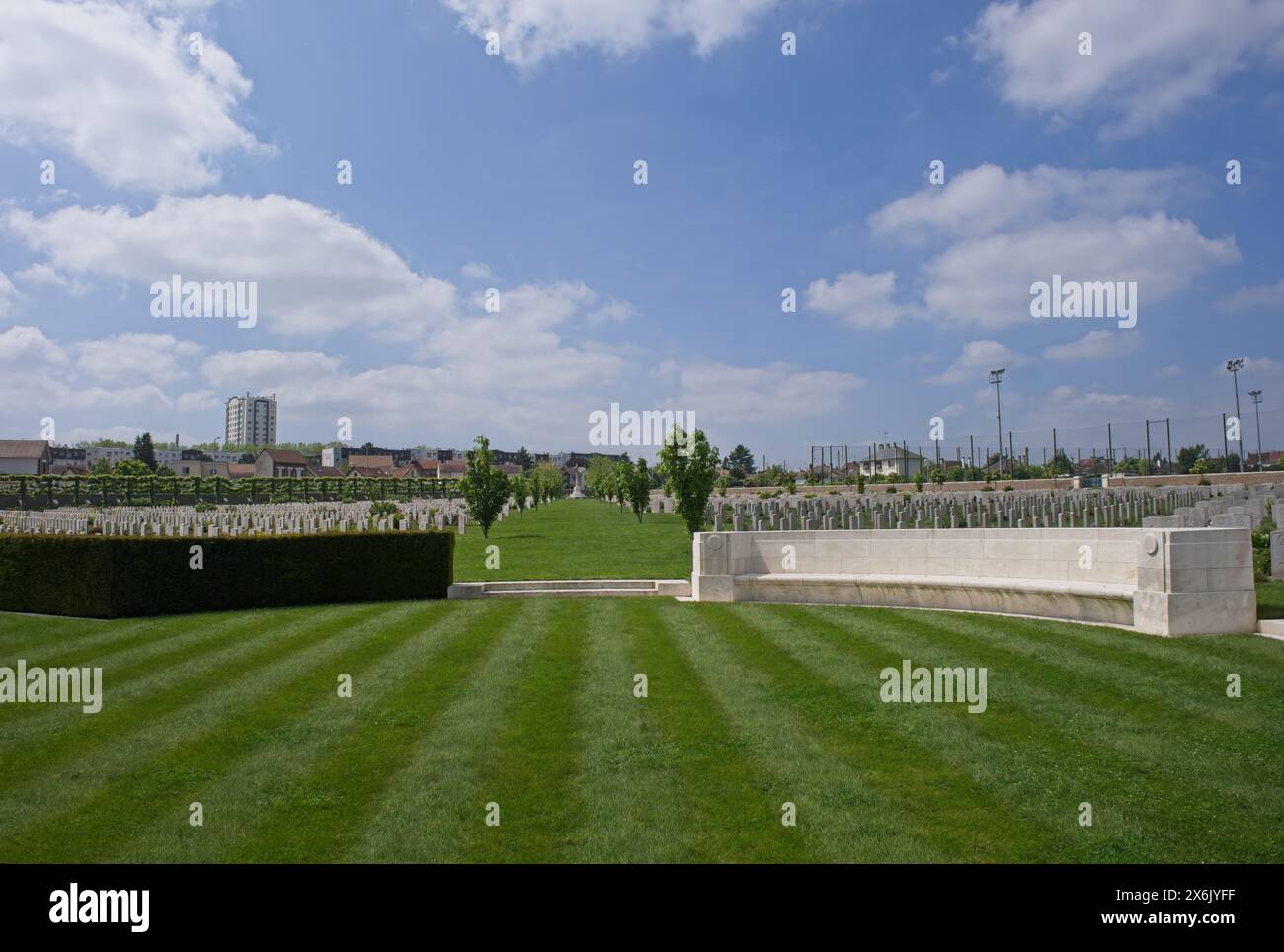 Le Petit-Quevilly, France - May 9 2024: This War Cemetery at Saint ...