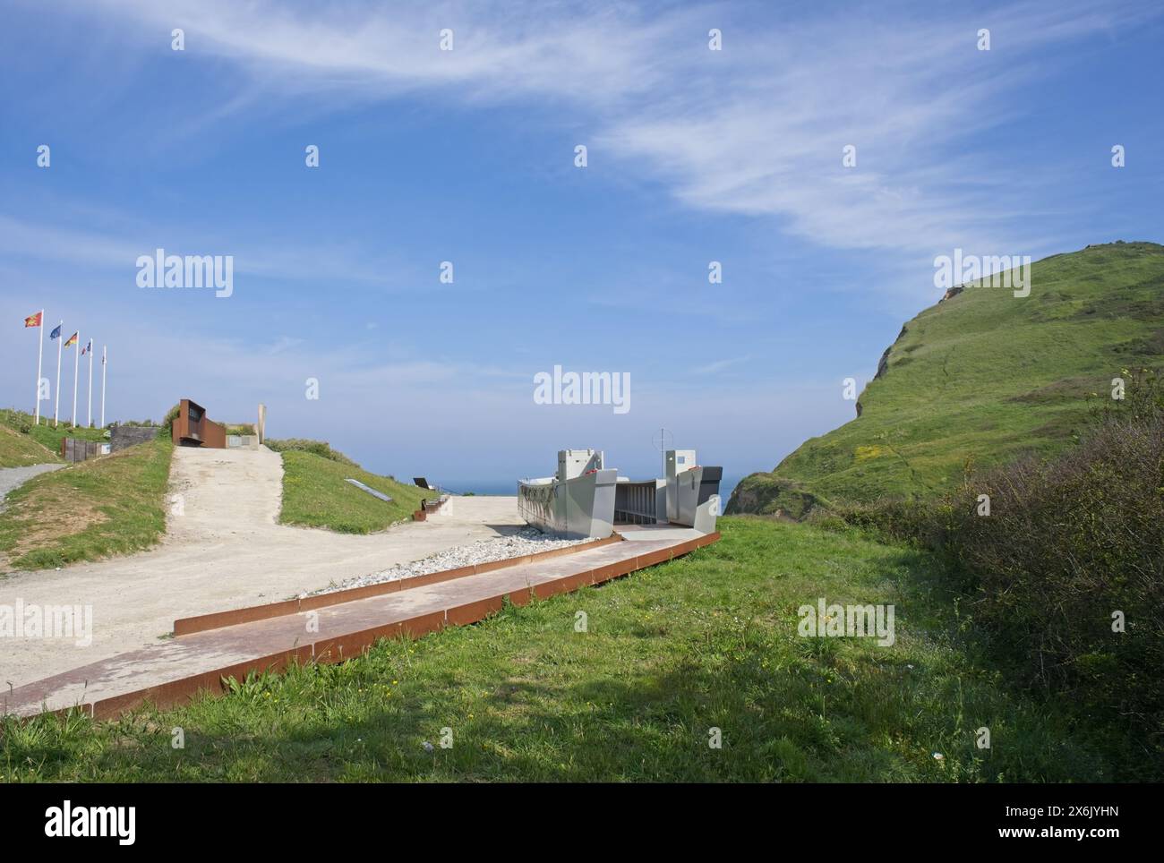 Saint-Jouin-Bruneval, France - May 10, 2024: This memorial is dedicated ...