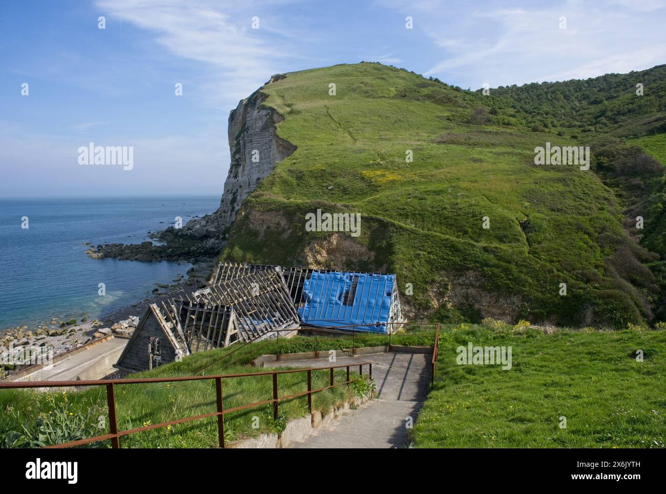 Saint-Jouin-Bruneval, France - May 10, 2024: This memorial is dedicated ...