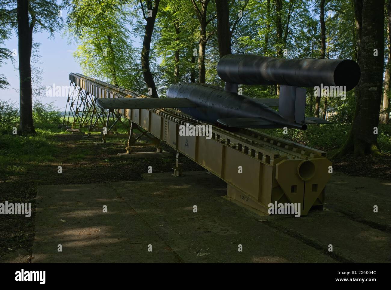 Grandcourt, France - May 11, 2024: German V1 rocket launch complex in ...
