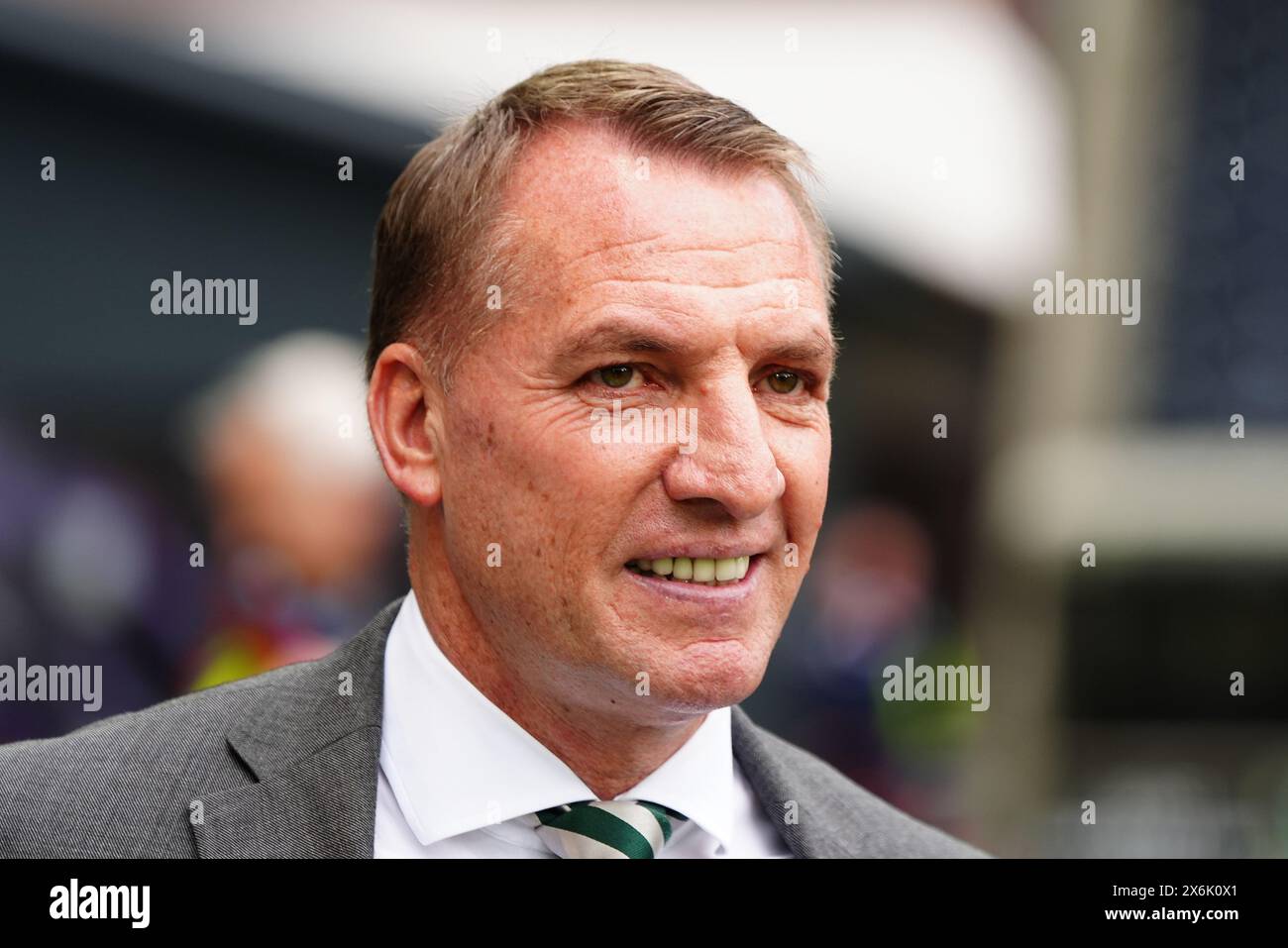 Celtic manager Brendan Rodgers before the cinch Premiership match at ...