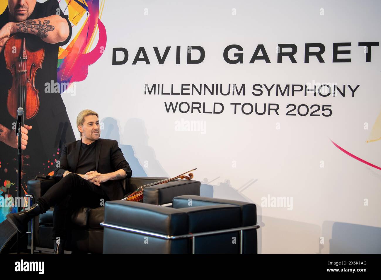 David Garrett, Press conference for the new tour Millennium Symphony ...