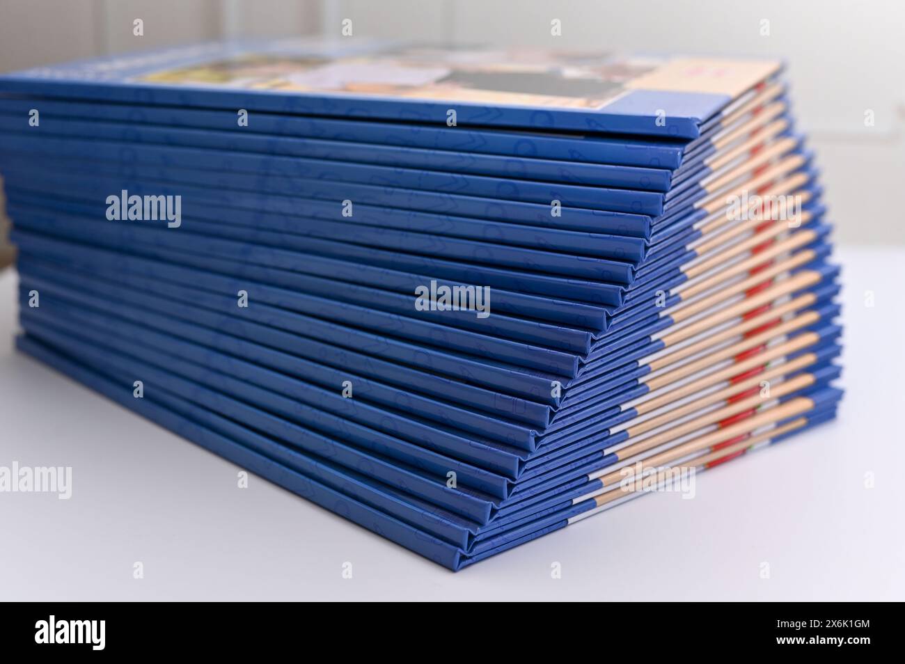 a stack of photo albums Stock Photo - Alamy