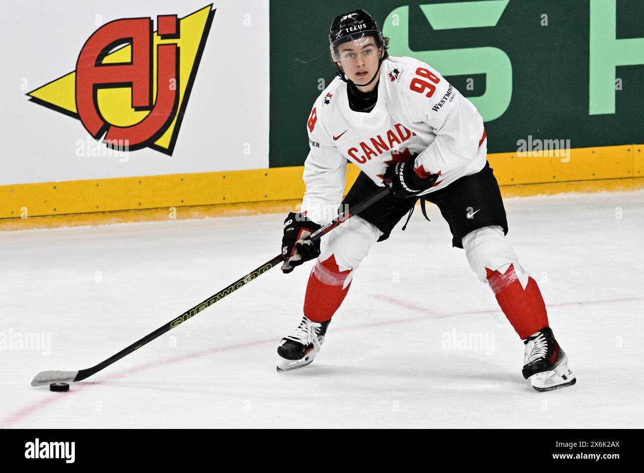 Denmark vs Canada group A match of the 2024 IIHF World Championship, in ...