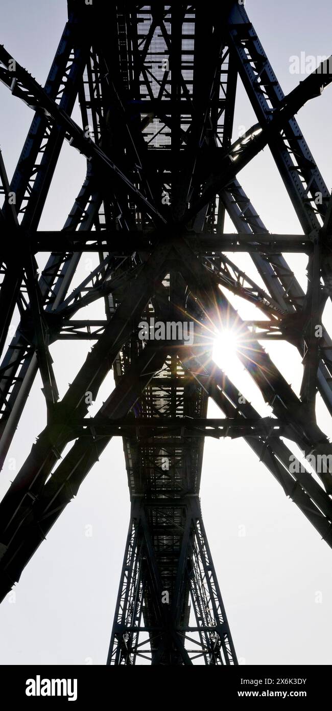 View of the Muengsten Bridge, the highest railway bridge in Germany ...