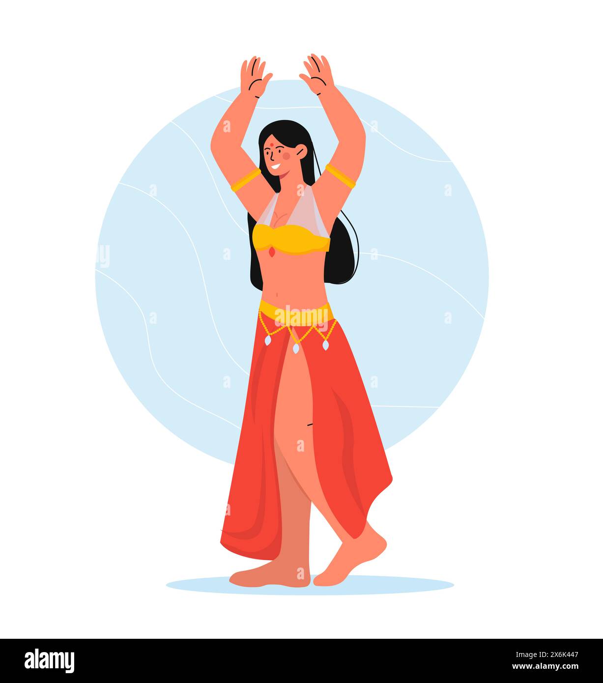 Woman with belly dance vector Stock Vector Image & Art - Alamy