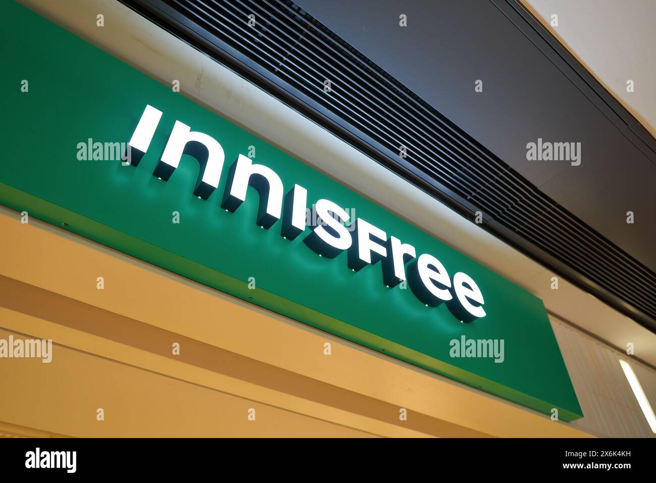 HONG KONG, CHINA - DECEMBER 04, 2023: Innisfree sign as seen in New ...