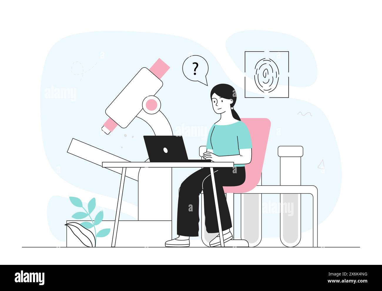 Lab forensic scientist medical Stock Vector Images - Alamy