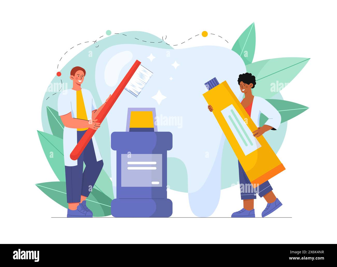 Dental care vector concept Stock Vector Image & Art - Alamy